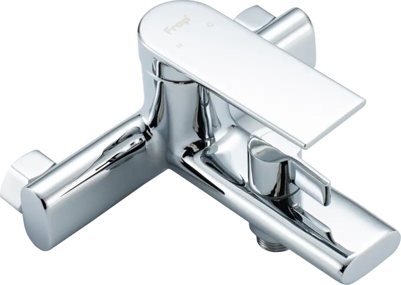 Смеситель для ванны Frap Arne однорычажный с лейкой и шлангом цвет хром