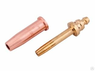 Комплект Мундштук наружный пропановый PNM №1 (редиус) к трехтрубным резакам + Мундштук внутренний № 3 к резаку типа Р Редиус