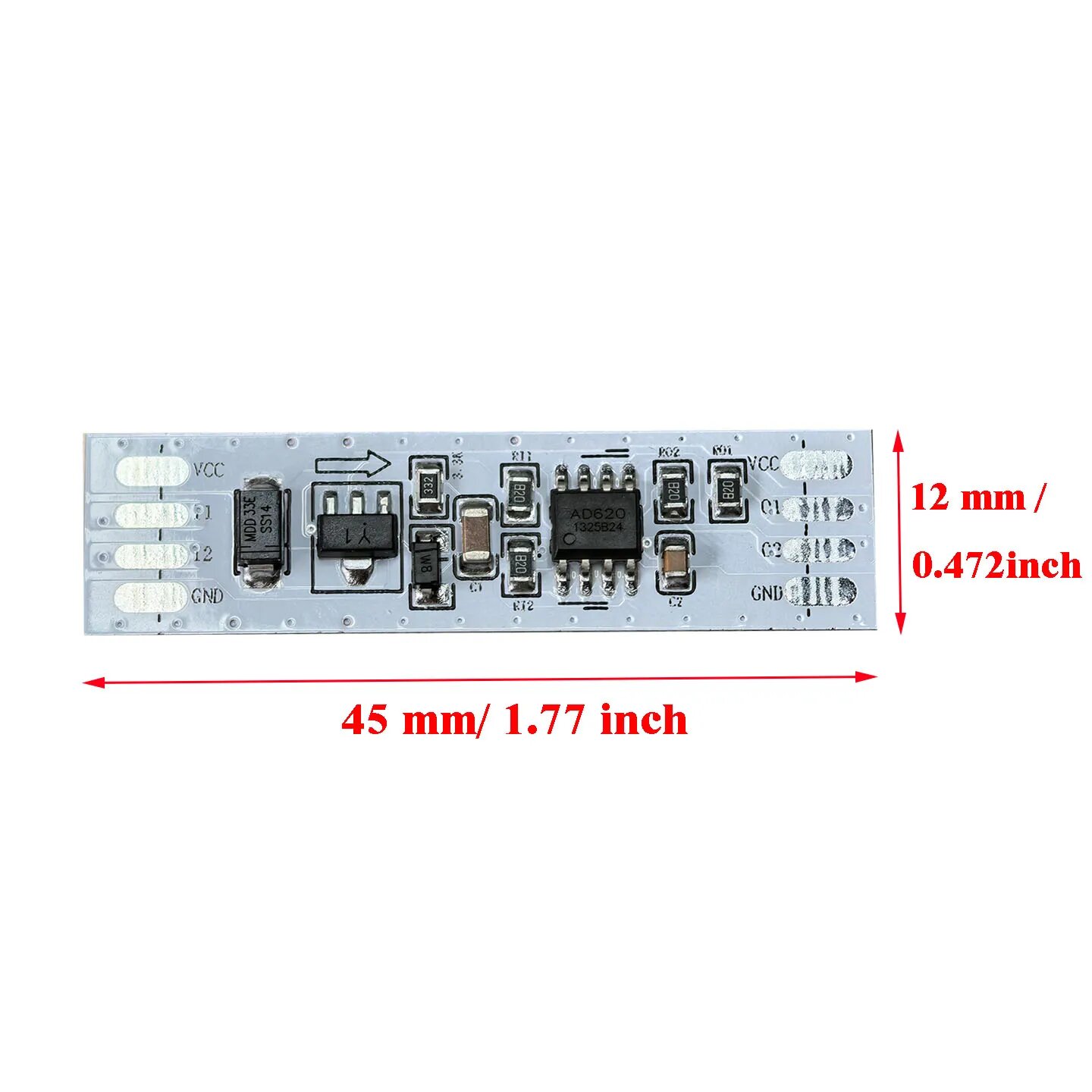 Jackiecen RGB контроллер GY201 для светодиодных лент Белый, 1pc bare board