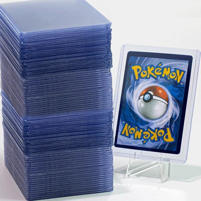 Прозрачные жесткие чехлы для карт 500 шт. 1pcs, blue--100x75mm