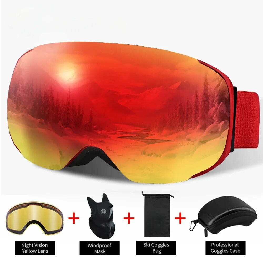 X-TIGER лыжные очки с ночным видением Magnetic XJ-0304-GP