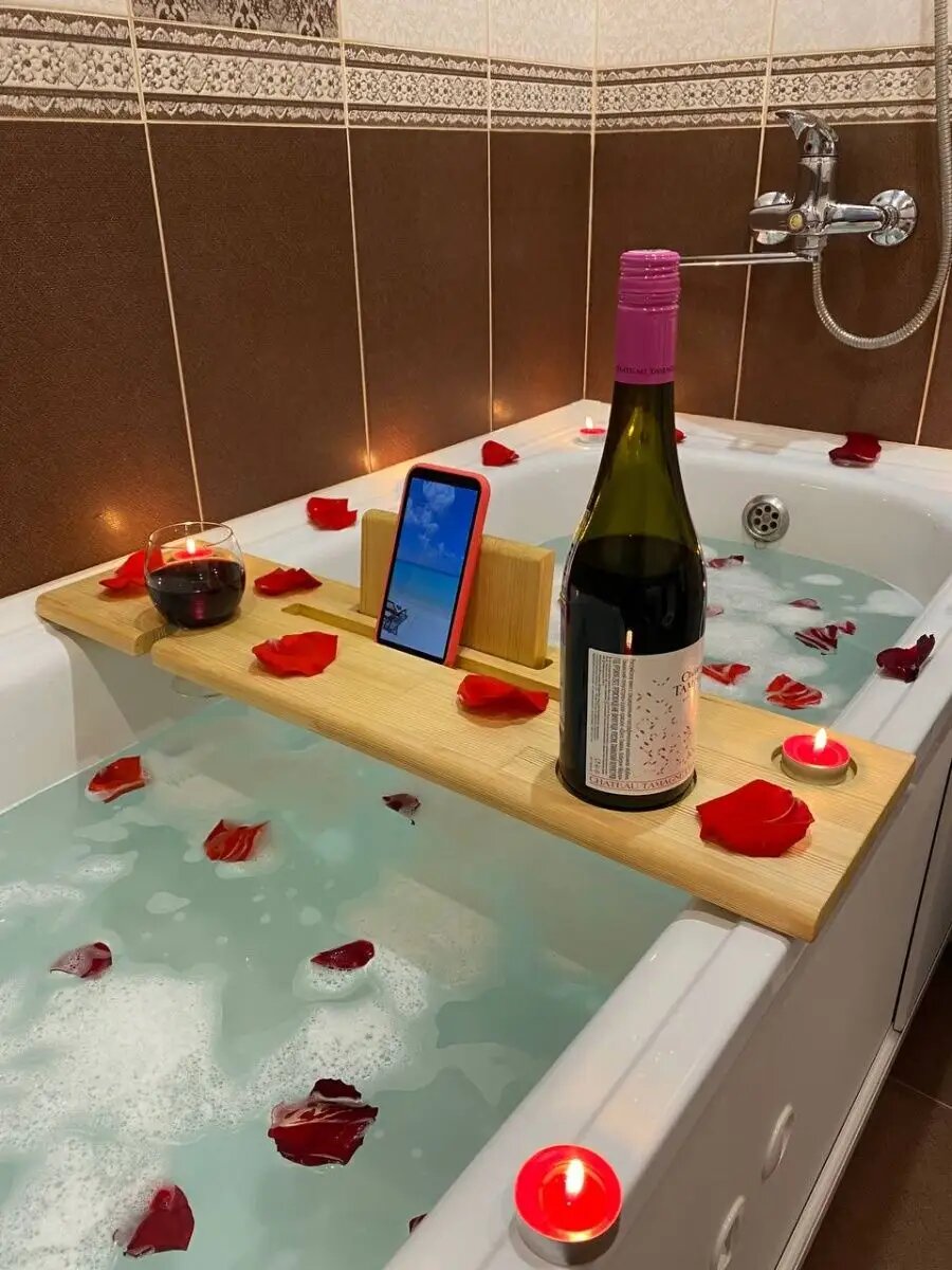 Столик для ванной полка на ванну 70 см