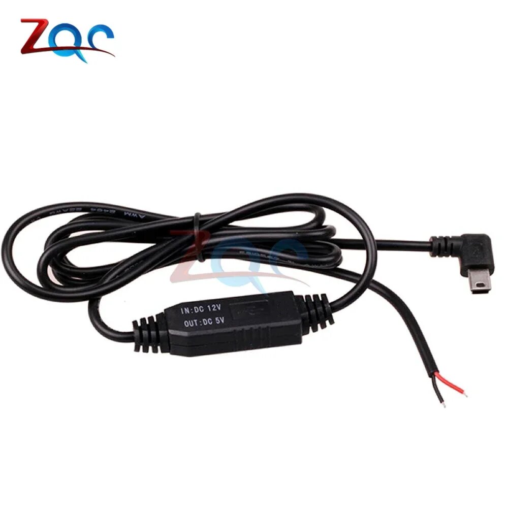 DC-DC инвертор 12В-5В Mini USB Right, 3м