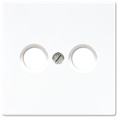 JUNG LS 990 Белая Накладка TV-FM розетки, LS990TVWW