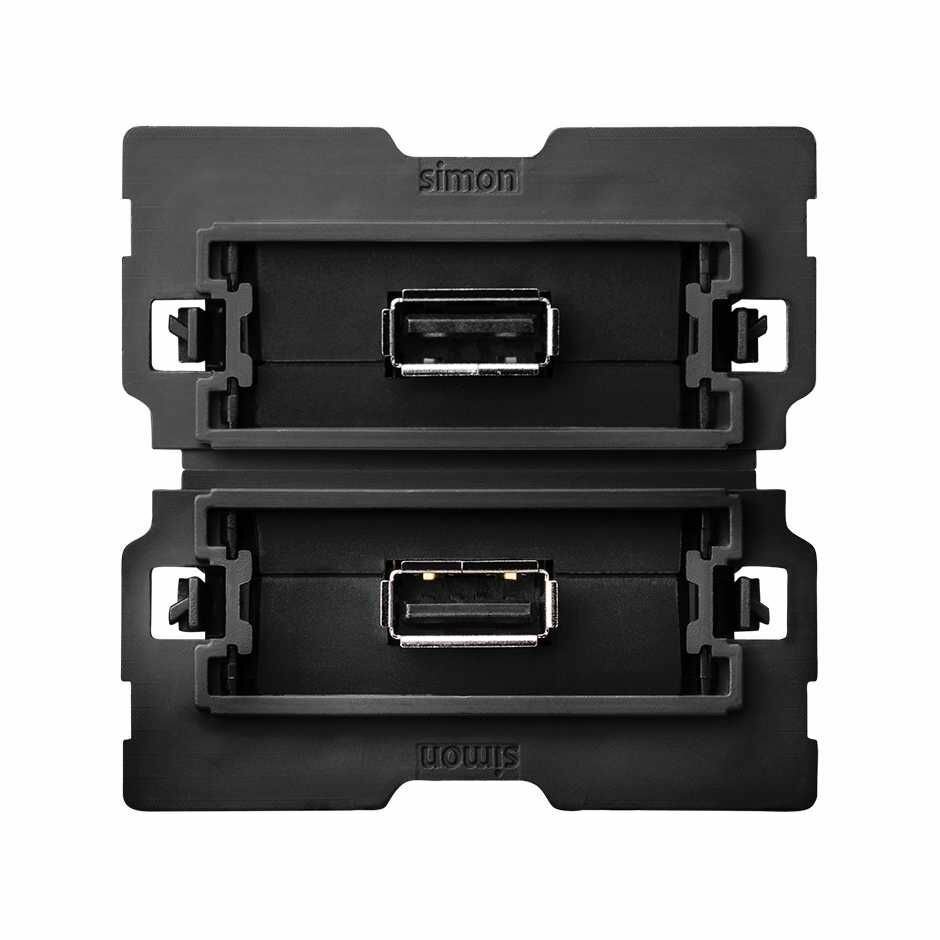 Simon 100 Розетка 2xUSB 2.0, 10000562-039