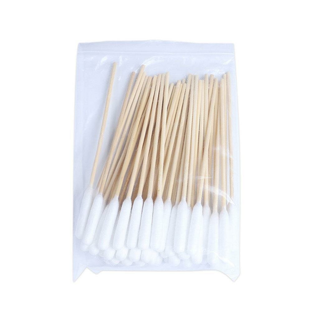 50/100pcs Ватный тампон для чистки ушей домашних животных, палочка для удаления пятен