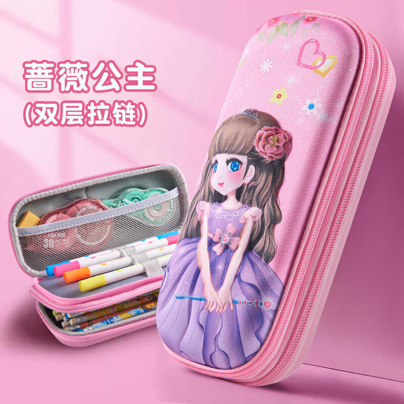 Пенал "Принцесса Роза", 3D, для карандашей