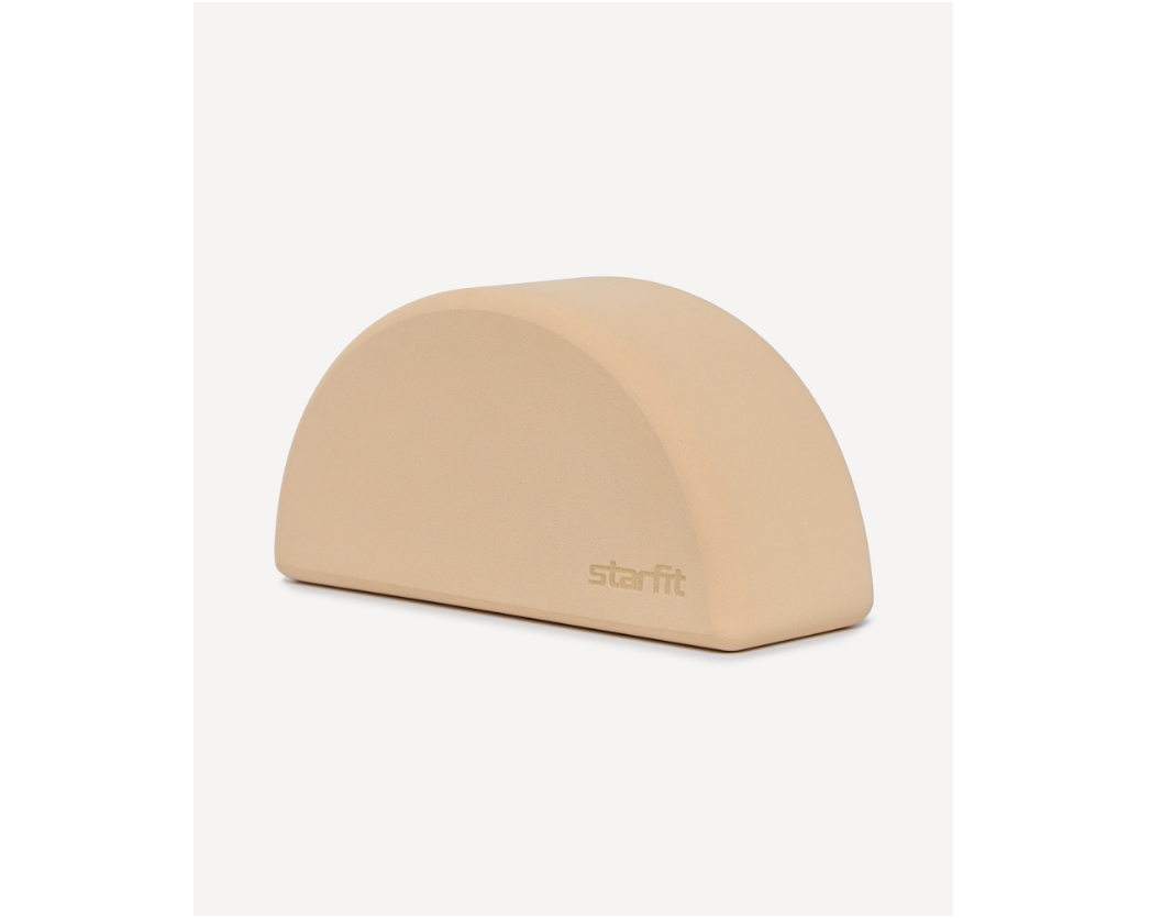 Блок для йоги STARFIT YB-204 EVA, 10.2 см, 390 гр, 28х14 см, пудровый