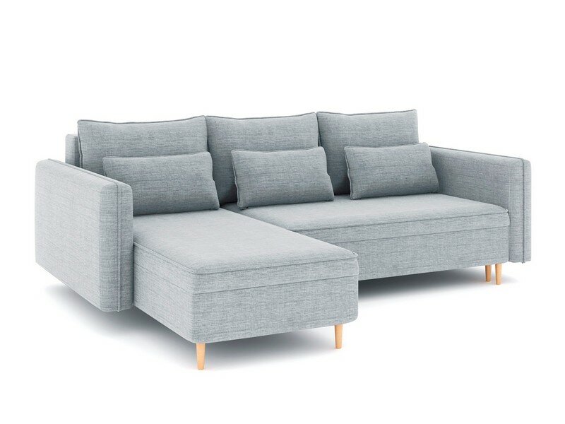 Угловой диван еврокнижка на пантографе "Рон" рогожка дрим люкс 8