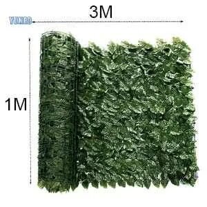 Лента для забора 3м x 1м Зеленая из ABS пластика для защиты частной жизни