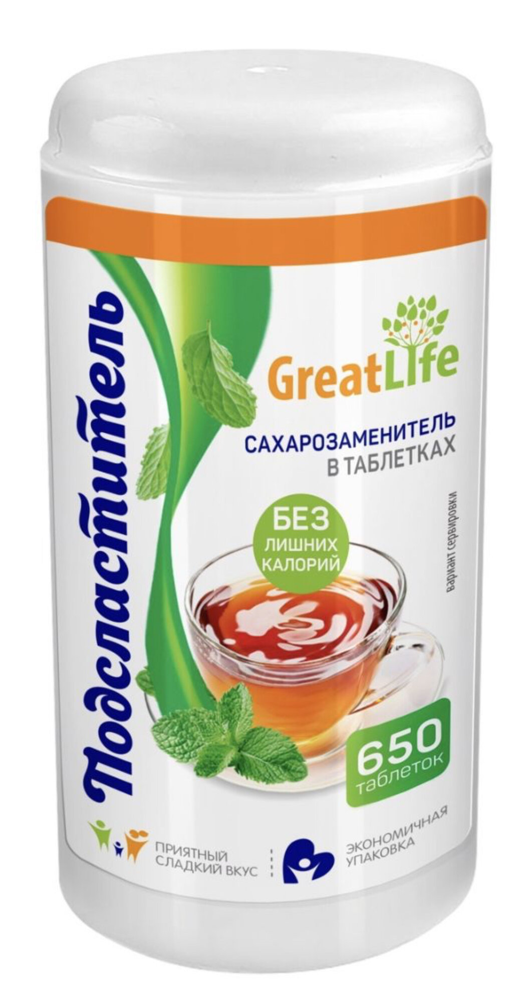 Great life заменитель сахара 650 таблеток
