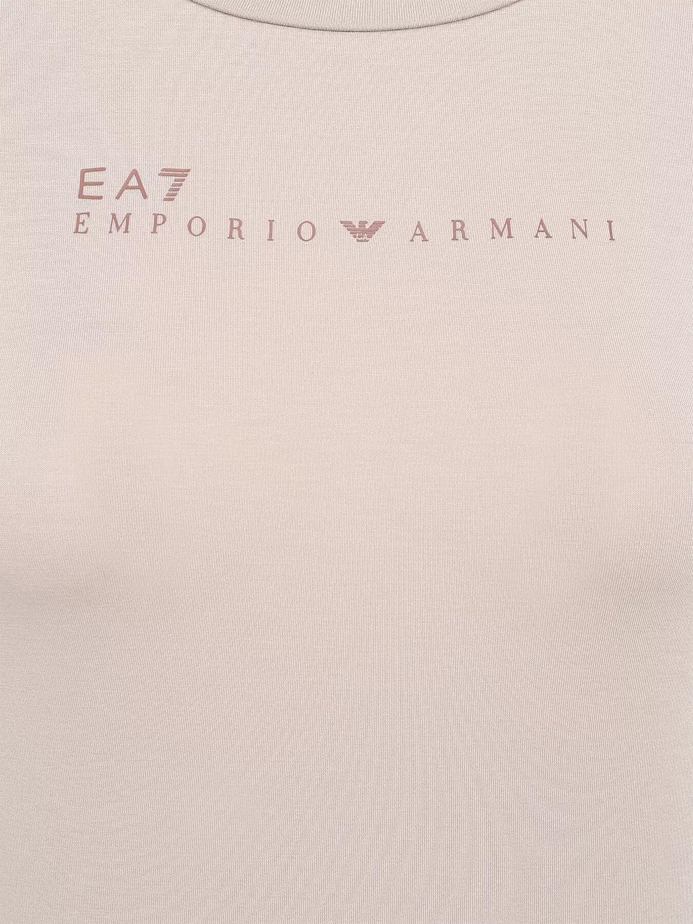 Футболка EA7 EMPORIO ARMANI, размер M, бежевый — фото 1