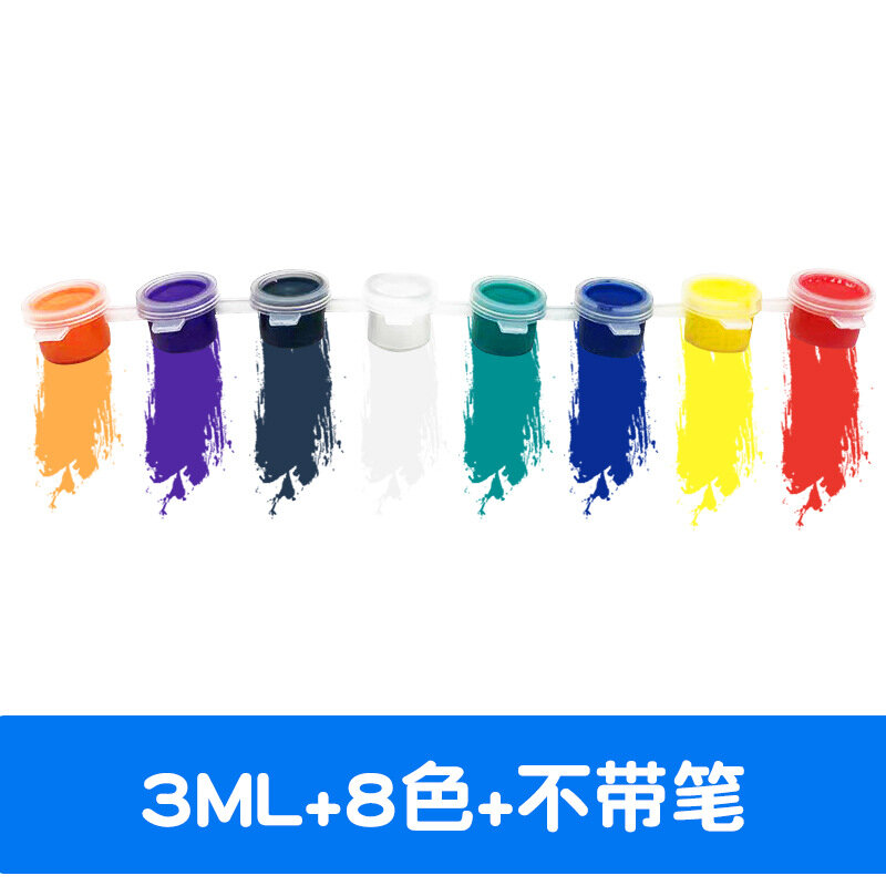 Краска "Нежа", виниловая, гипсовая, 12 цветов, 3 мл