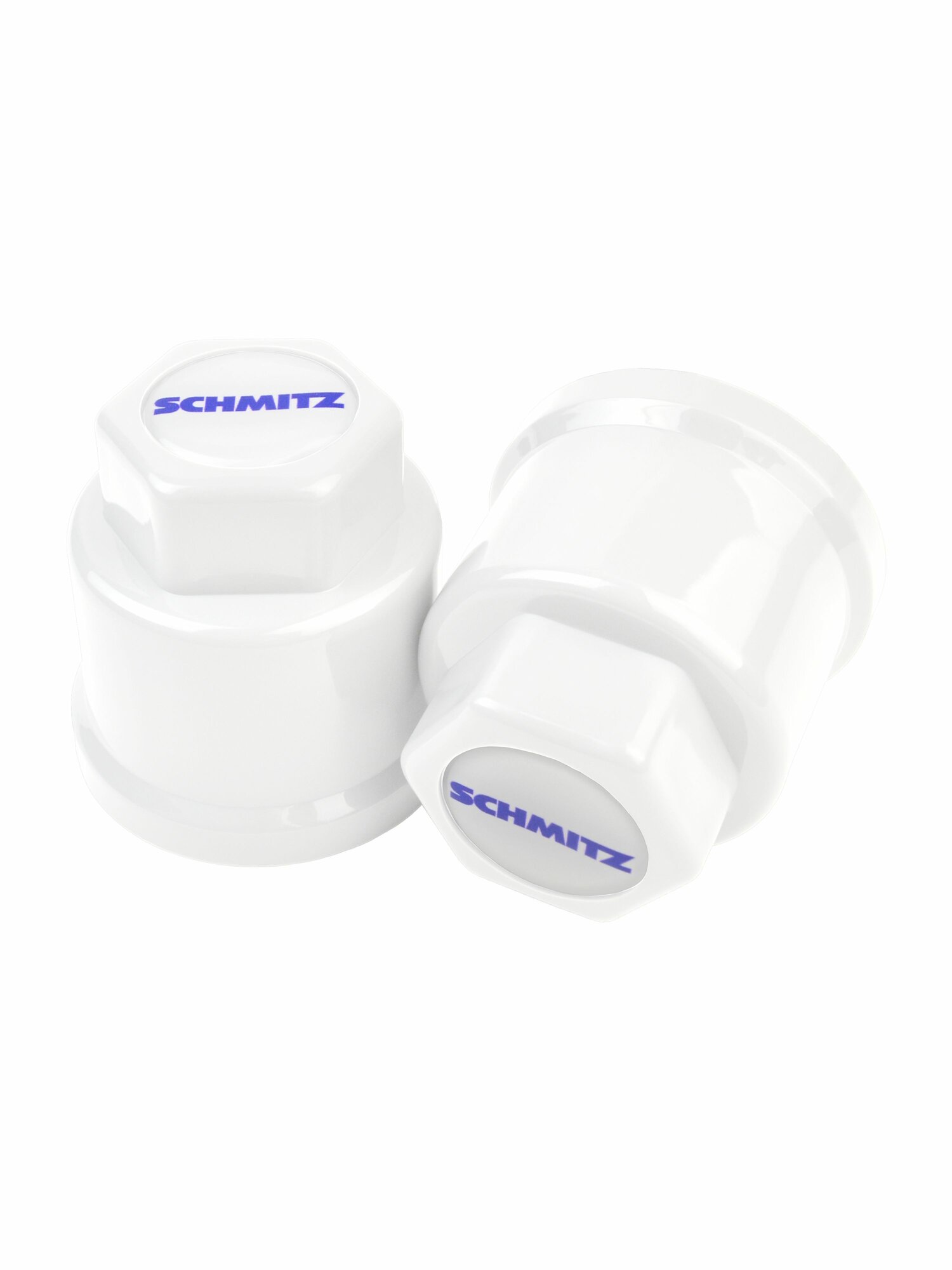 Колпачки на колесные гайки 32 мм с логотипом Schmitz 20 шт белые