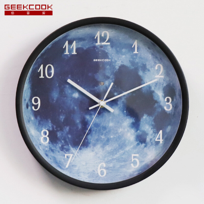 Горячая продажа GeekCook: Часы Galaxy Yisu Blue Moon с LED-ночником и звуковым управлением