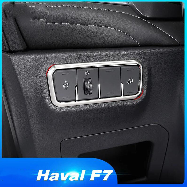 Окантовка (накладка) на блок кнопок панели приборов (торпеды) Haval Хавал F7 F7X 2019-2025 г. г.