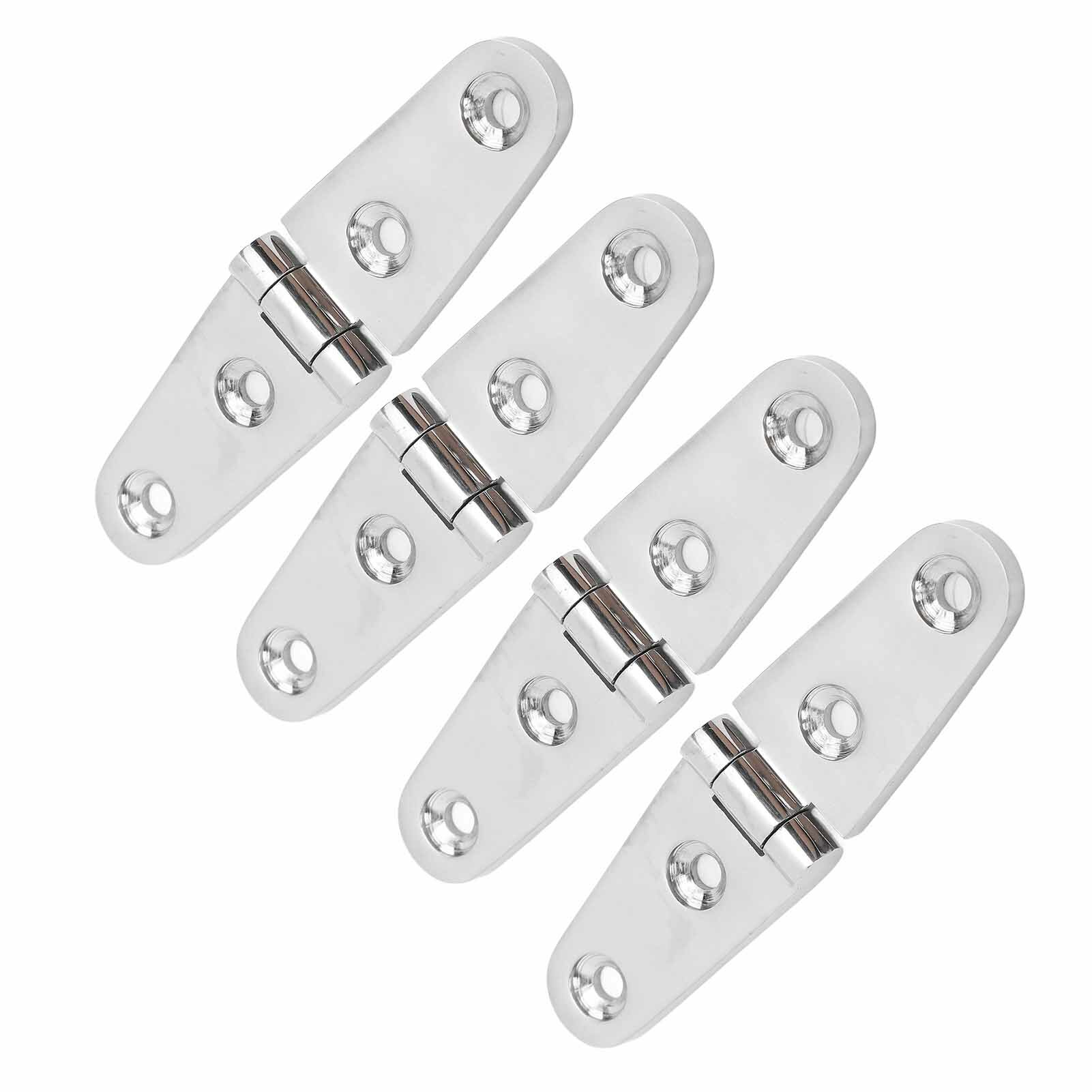 4 шт. петли для люка лодки из нержавеющей стали 316, устойчивые к ржавчине, прочные петли для люка для яхты 103 X 27 мм / 4,1 X 1,1 дюйма