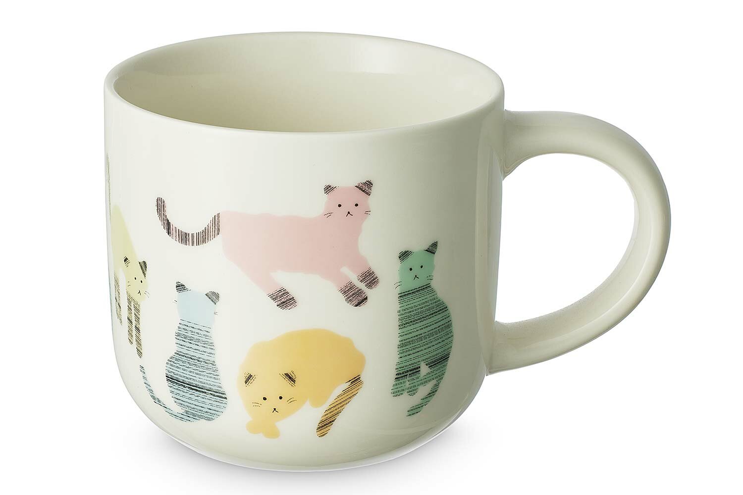 EVIO Кружка Cat's party 450 мл Фарфор посуда для дома и сервировки на каждый день