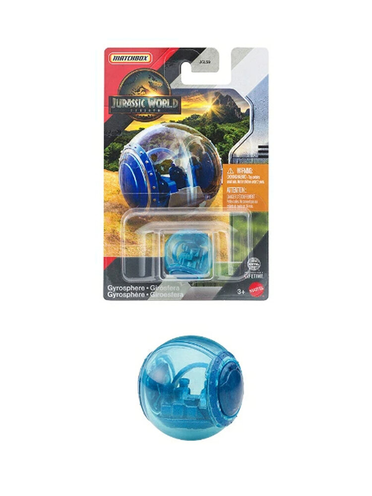 Машинка Matchbox Jurassic World 1/64 car model Gyrosphere Girosfera