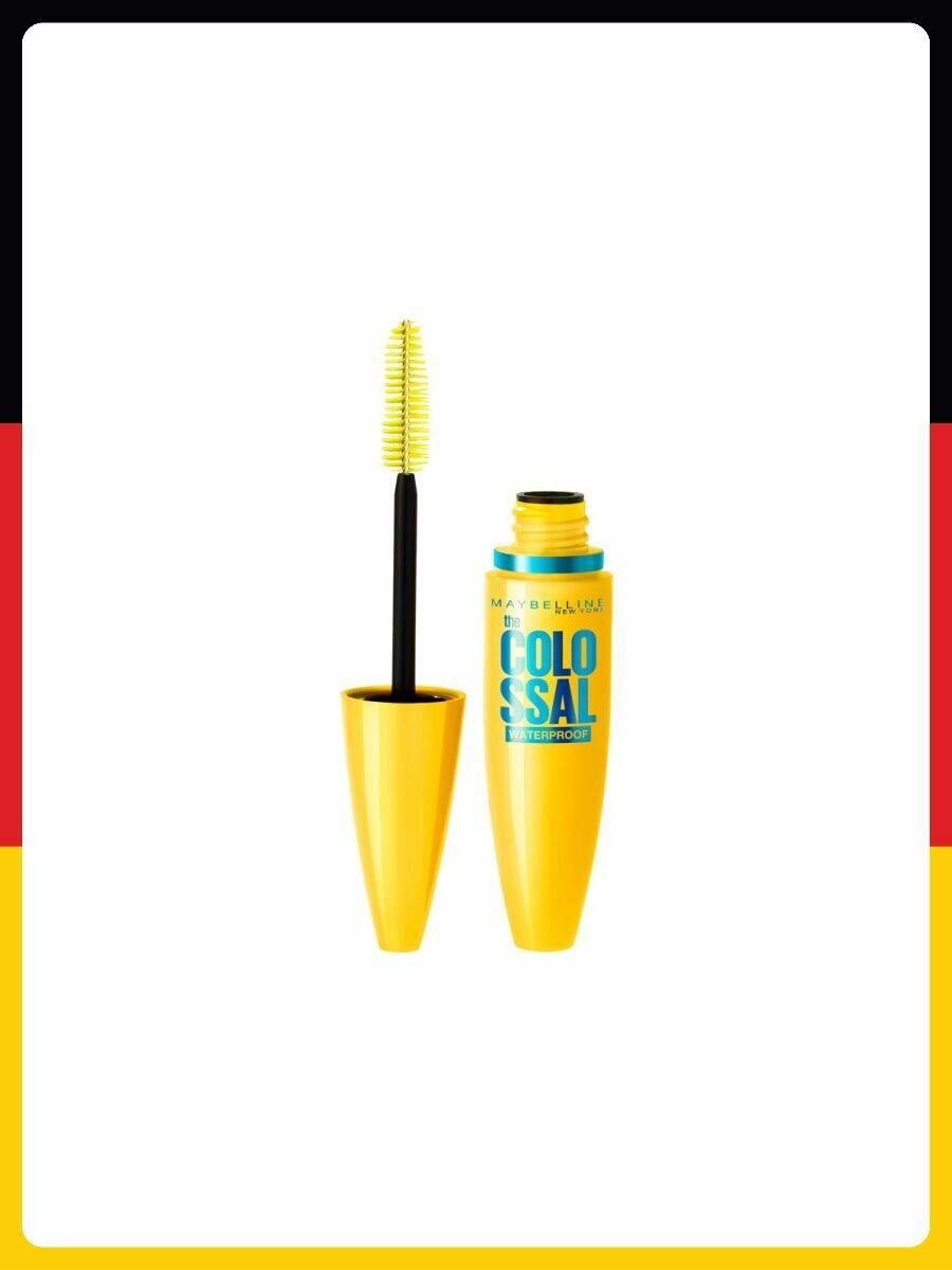 Тушь для ресниц Maybelline New York Volum' Express The Colossal 100% Black Mascara Waterproof Mascara 10ml