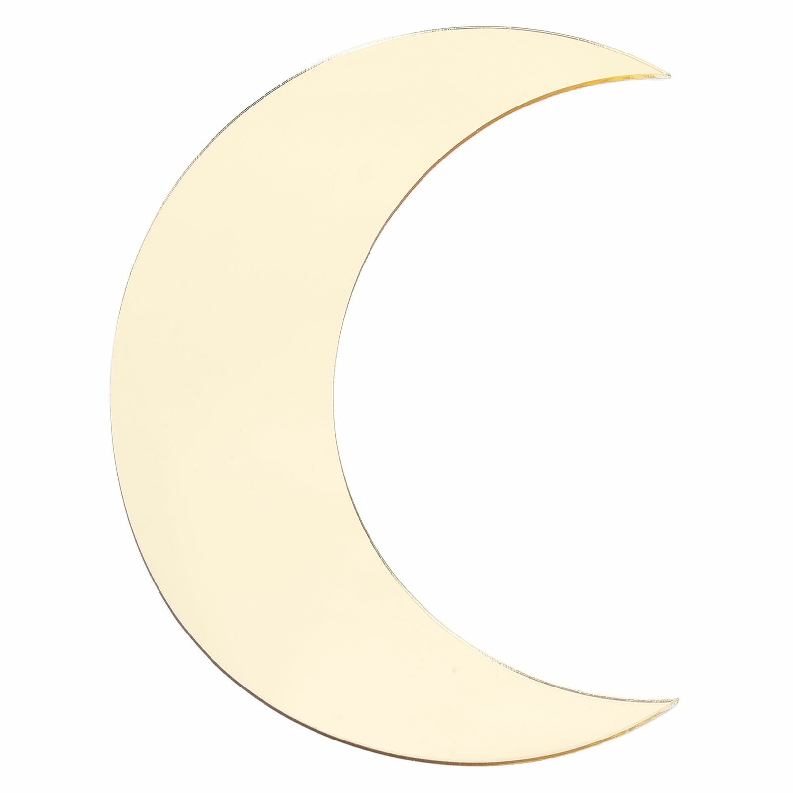 Зеркальная наклейка на стену в форме луны, акриловая декоративная фоновая наклейка для домашнего офиса, коридора, золотого цвета