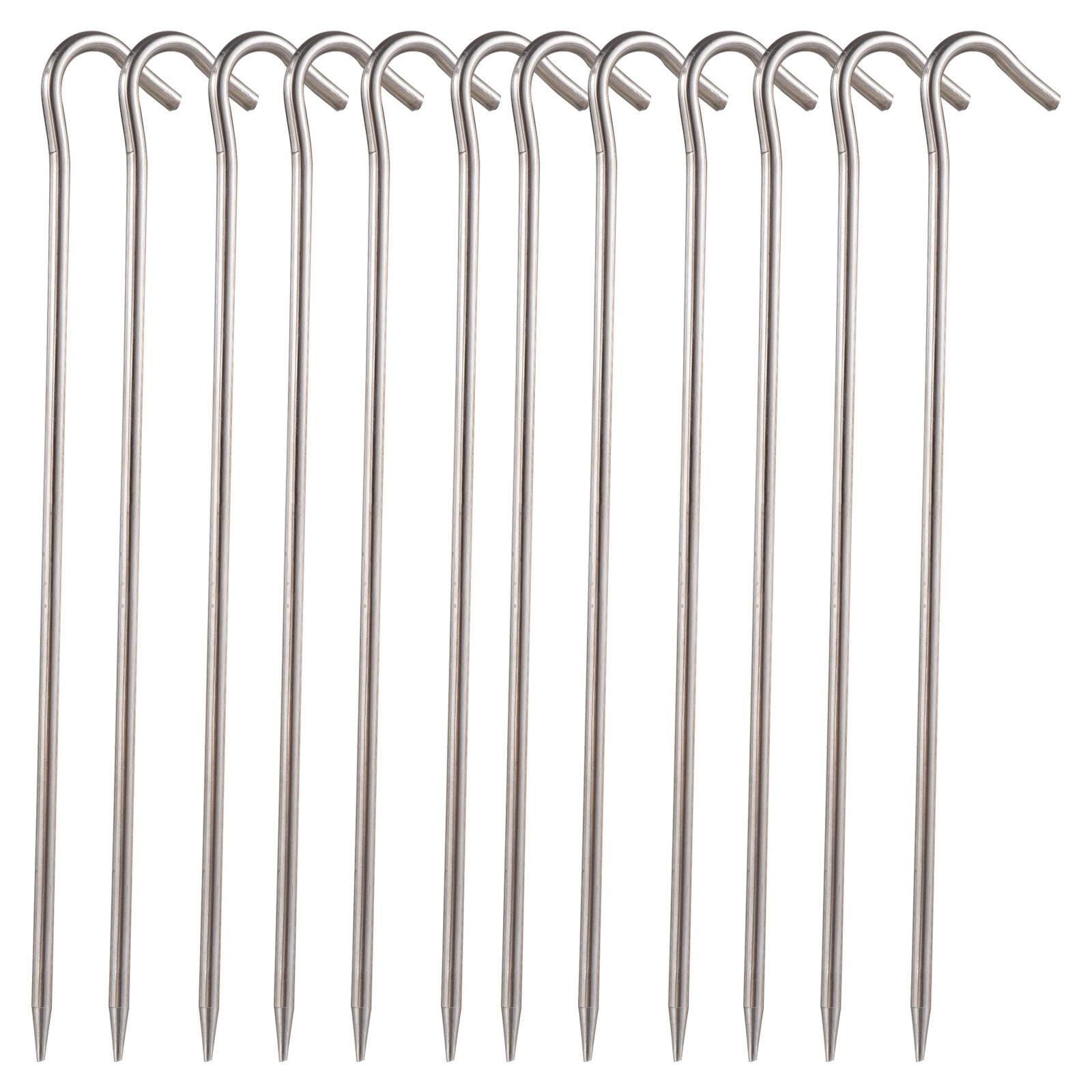 Колышки для палаток для кемпинга Металлические колышки для навесов на земле Песчаные колышки из нержавеющей стали с антикоррозионным покрытием, легкие для походов 70 мм