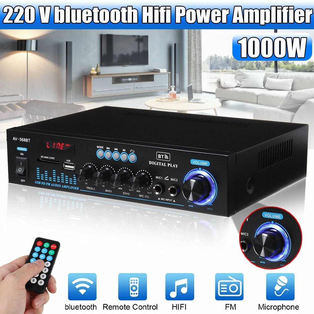 Цифровой MP3-плеер для HiFi, домашнего кинотеатра и караоке