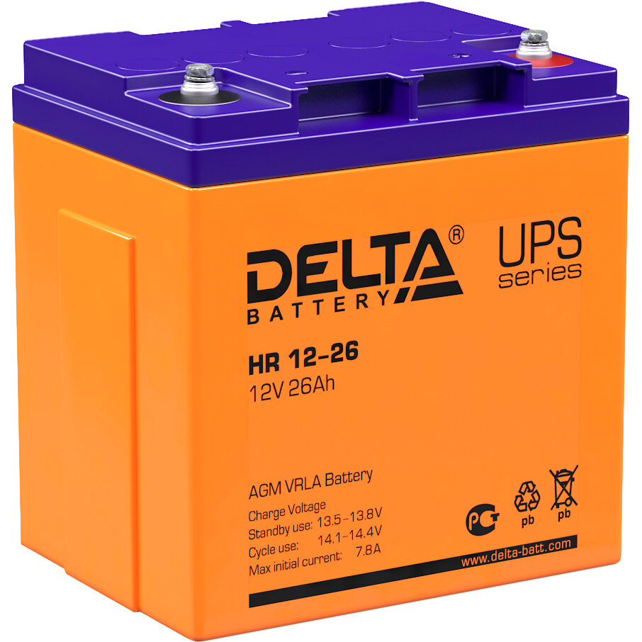 Аккумуляторная батарея для ИБП Delta HR 12-26 [12 В, 26 А*ч]