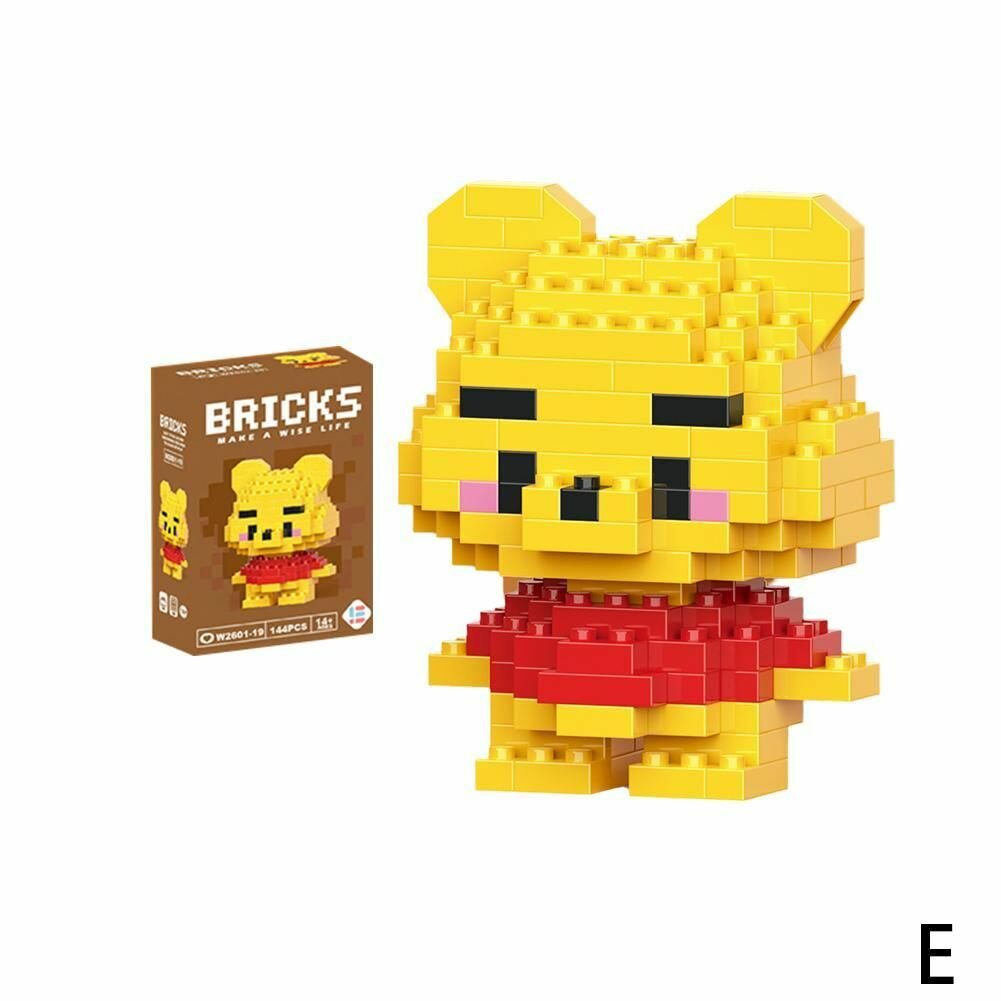 1 коробка игрушек строительных блоков, Disney Anime собирают кирпичи, Подарки для детей