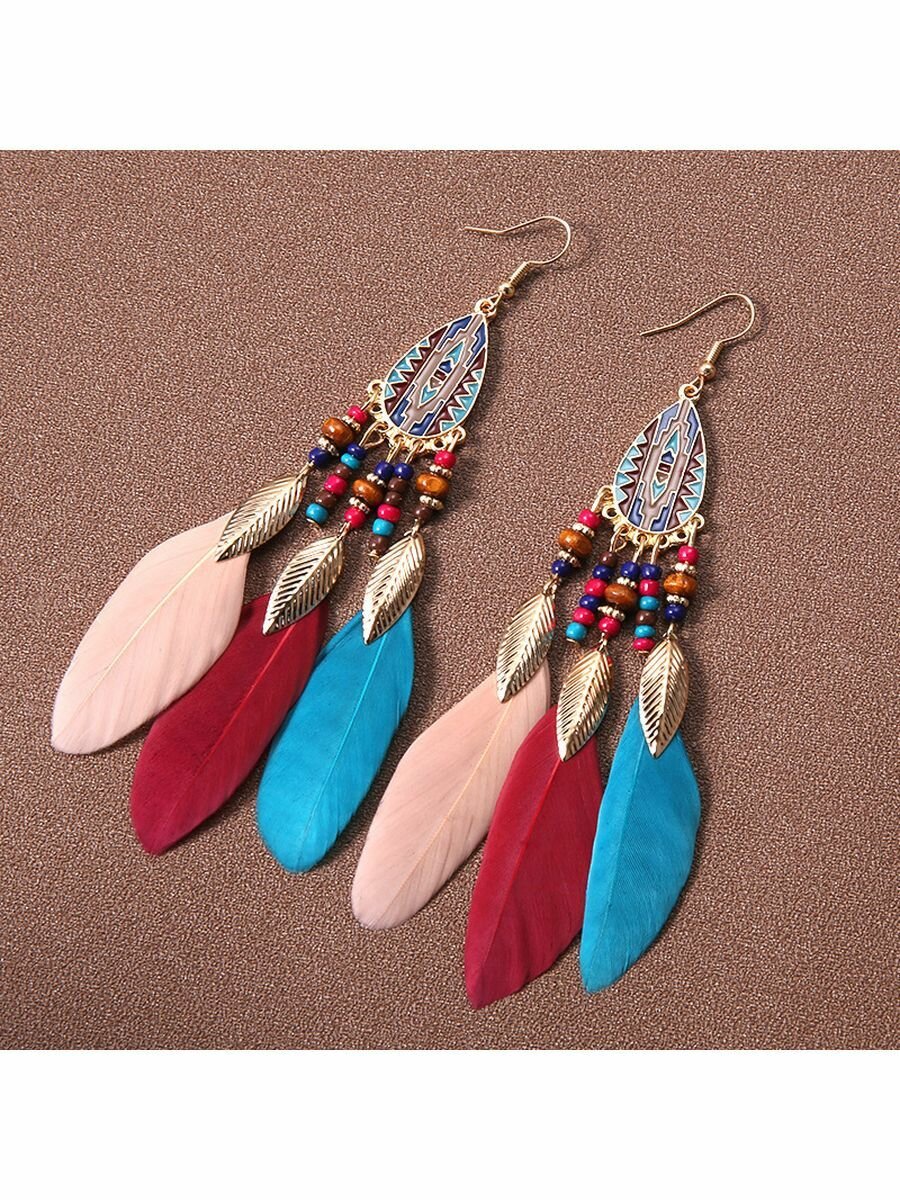 Серьги, дерево