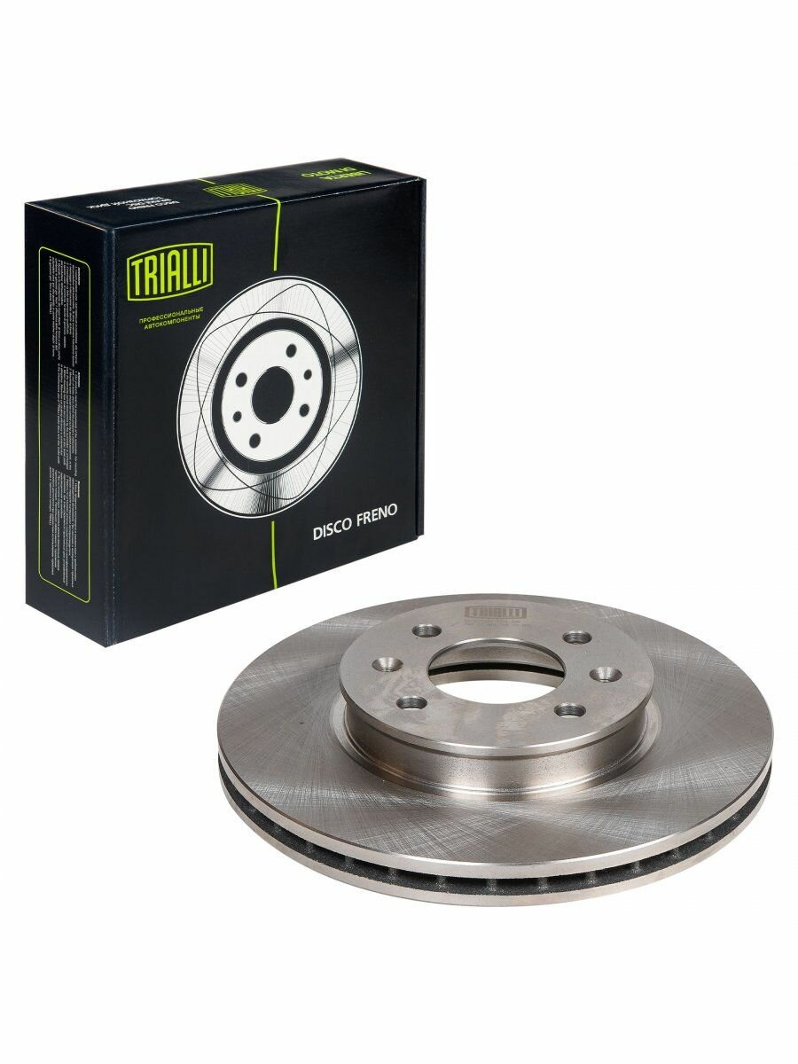 Диск тормозной передний для а/м Hyundai Accent III (05-) / Verna (06-) / Kia Rio II (05-), Trialli DF 073203