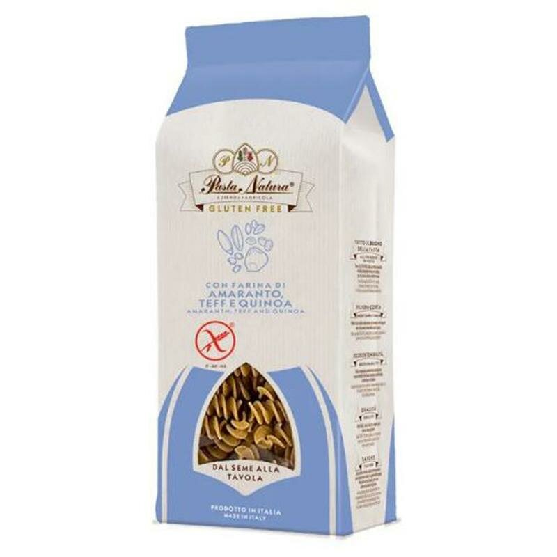 Фузилли из амаранта, теффа и киноа безглютеновые PASTA NATURA 250 г