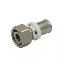 Прямая пресс 16 *1/2"ВР никель с накидной гайкой и прокл. O-ring TIM F-S1602F(A)N