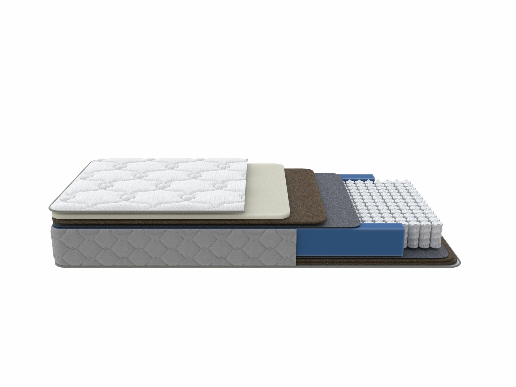 Матрас Бата Memo 90х200, беспружинный, эффект памяти, двусторонний