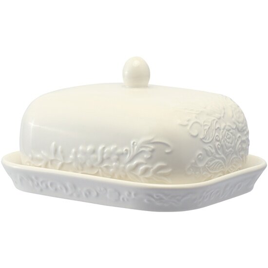 Масленка Liberty Jones English gardens 16.7х13.8 см, керамика, белый (LJ0000454)