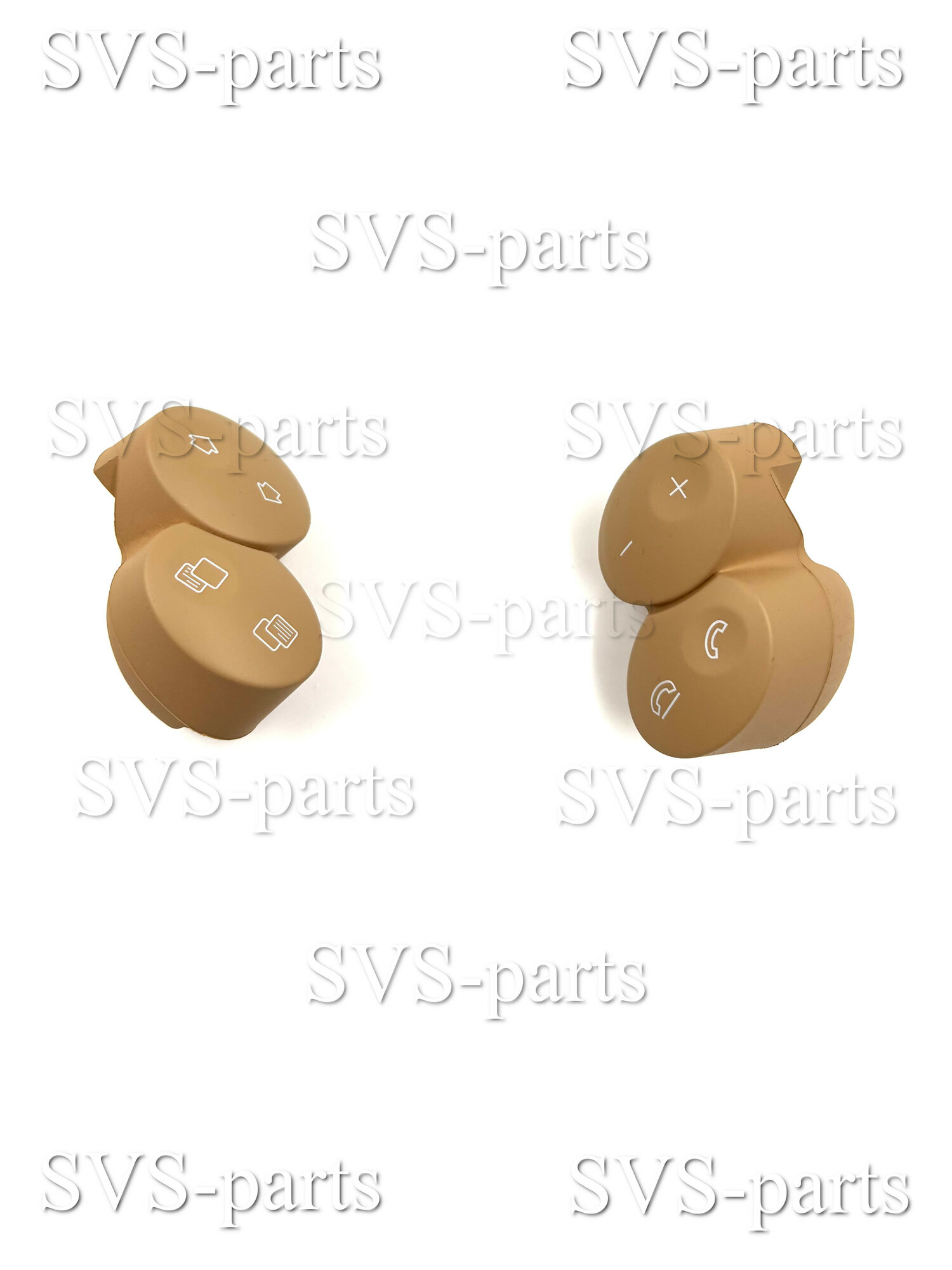 Кнопки на руль Mercedes w211 w219 w209 w463 бежевые OEM: A2308202310 A2308202410