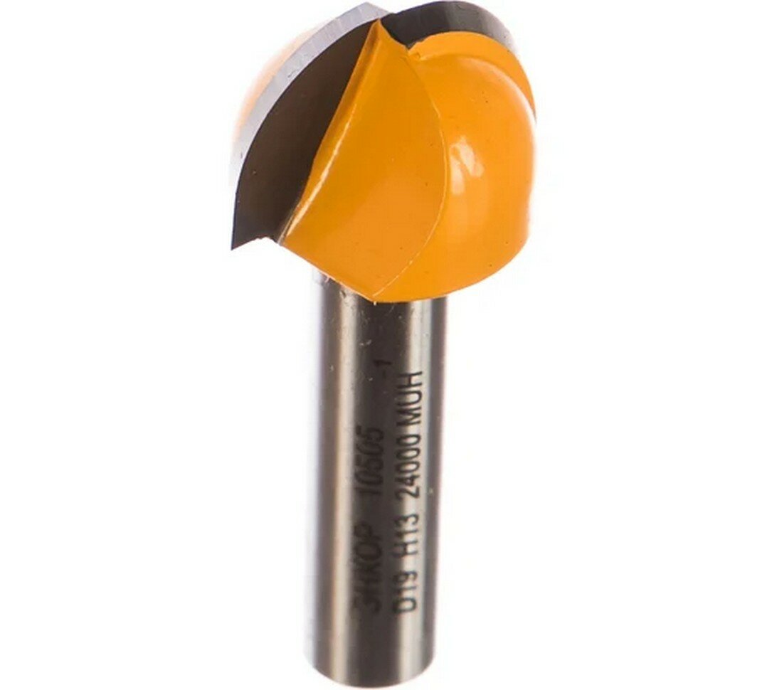 Фреза пазовая галтельная (19х13х44 мм; R9,5; хвостовик 8 мм) Энкор (10505)