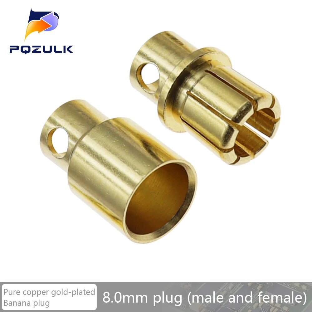Комплект разъемов «банан» PQZULK 8PCS, 8.0mm