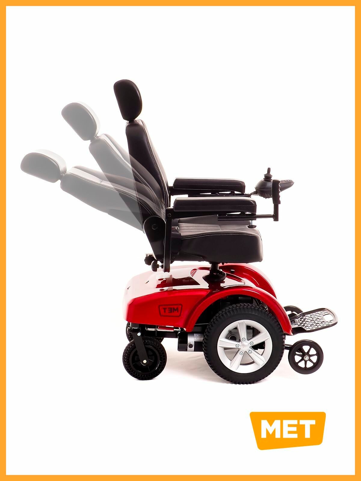 Инвалидная электроколяска переднеприводная MET AXIS с поворотным сиденьем