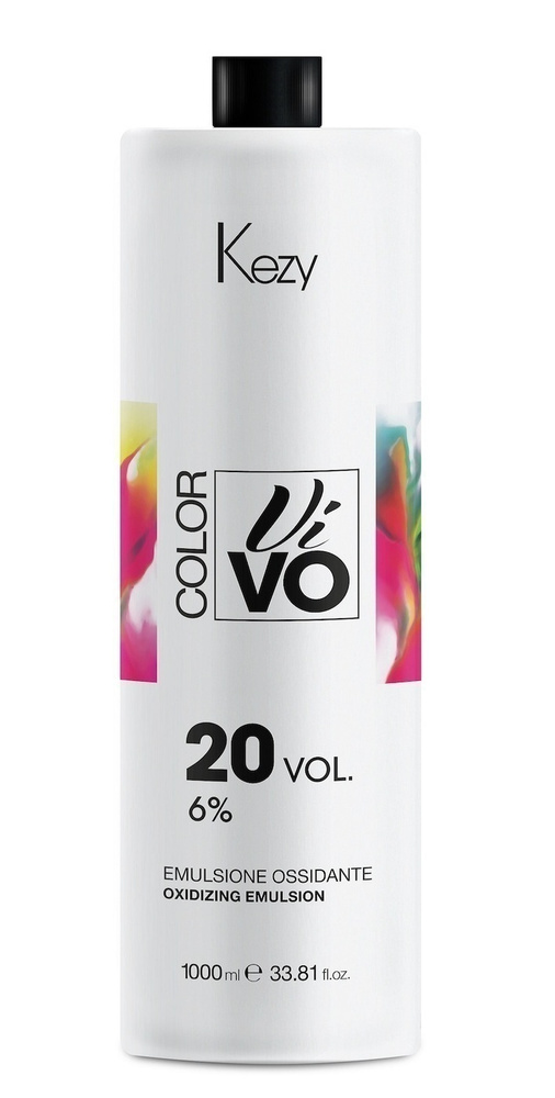 Оксидант KEZY Color Vivo Oxidizing Emulsion, Окисляющая эмульсия, 6%, 1000 мл