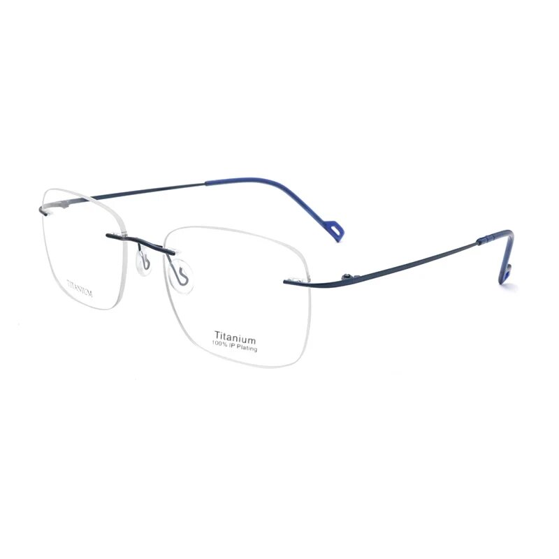 Синие очки SENTA из чистого титана BLUE, Темно-синий, Prescription Custom