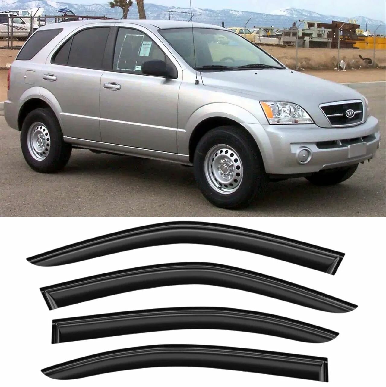 Дефлекторы боковых окон KIA Sorento Киа Соренто (2002-2008)