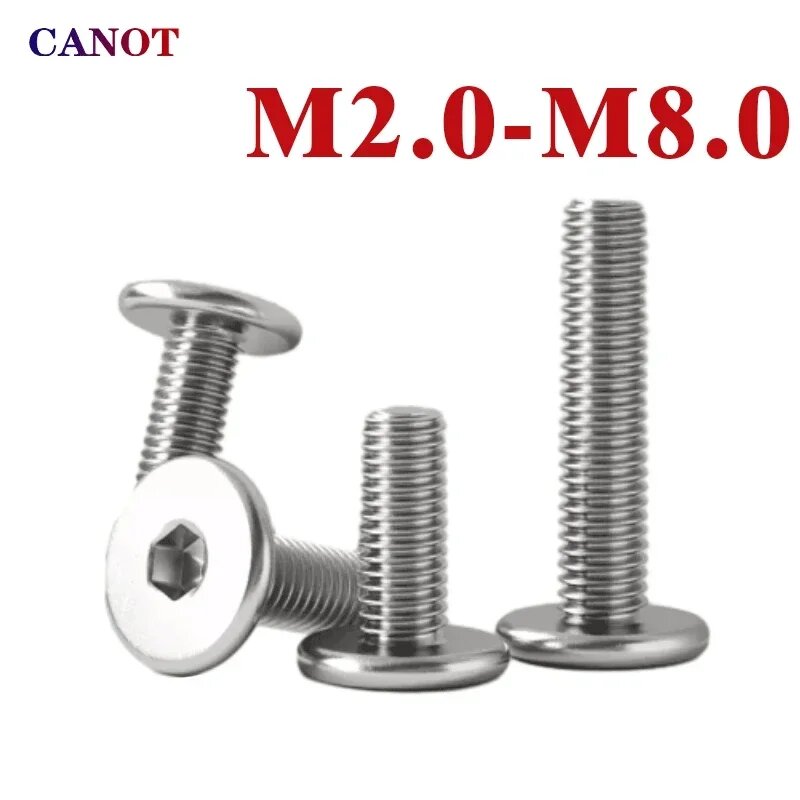 Винты шестигранные из нержавеющей стали M3 x 6mm 50шт