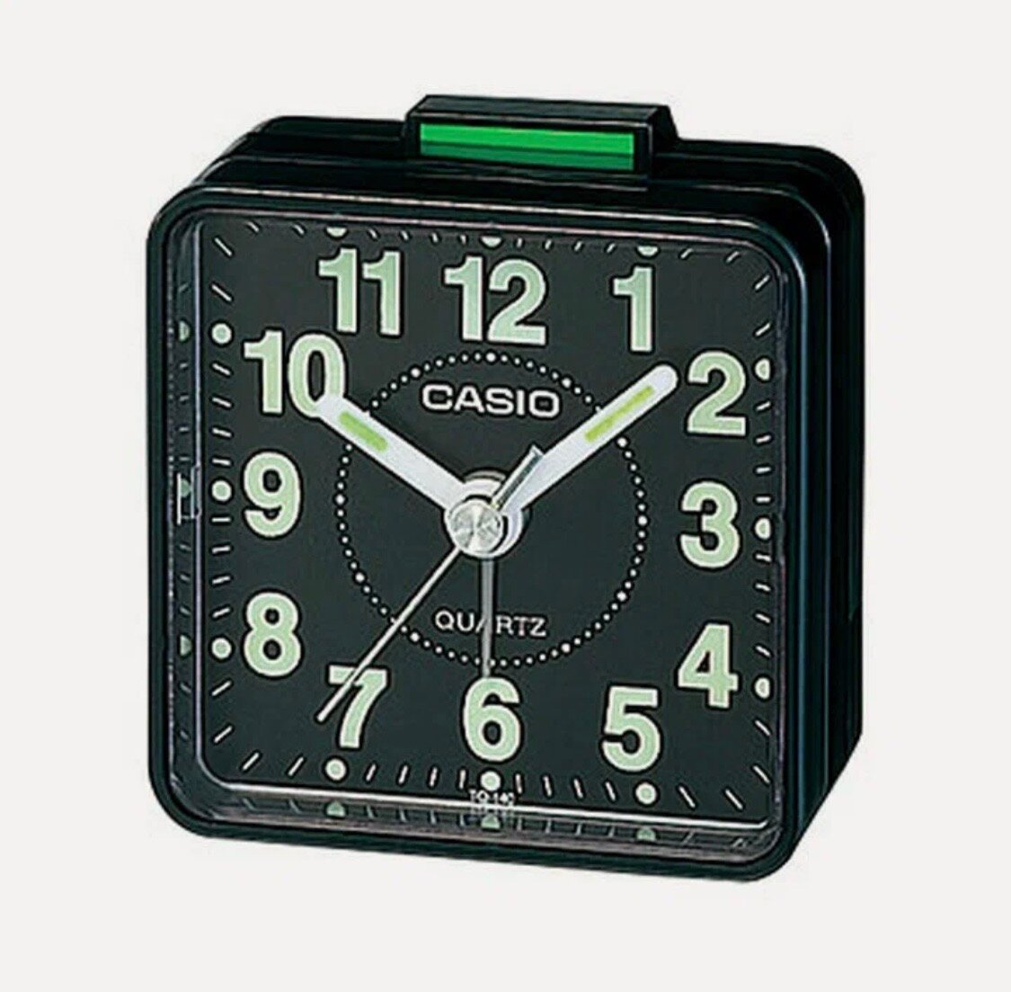 Будильник CASIO TQ-140-1D, кварцевый, с функцией будильника, черный