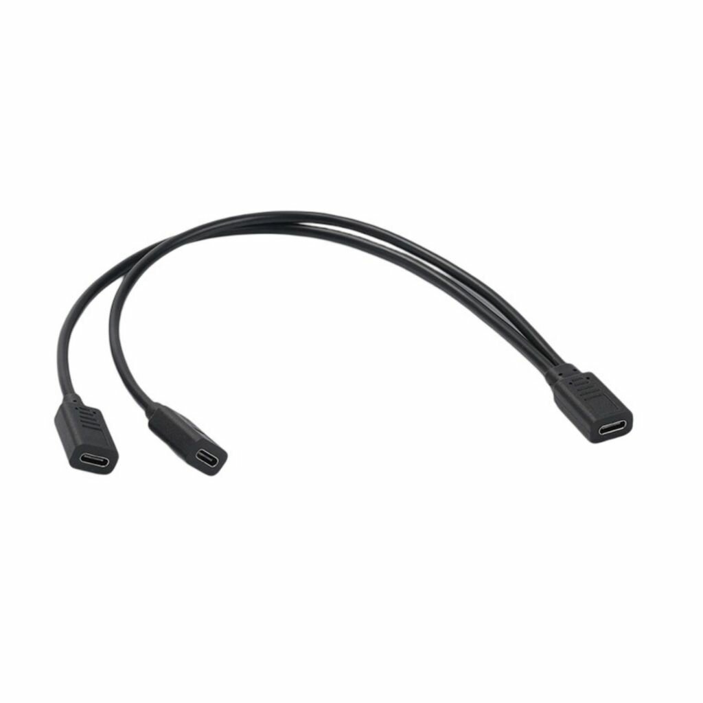 Разъем типа c к двойному разъему зарядному кабелю 15 Вт