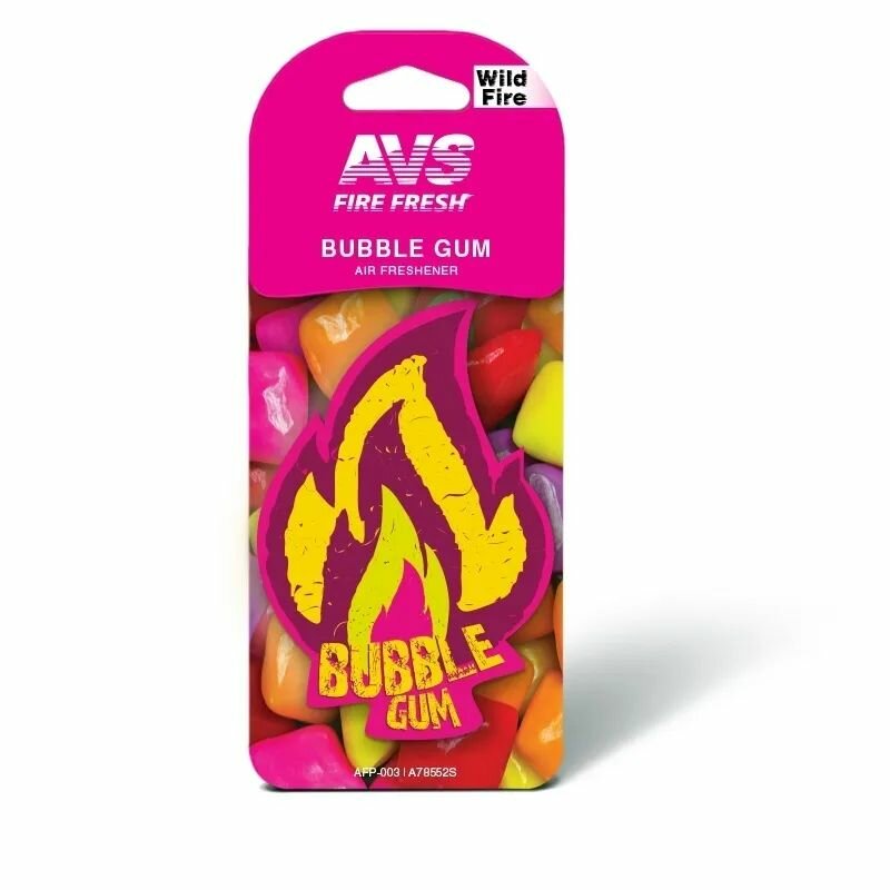 Avs Ароматизатор подвесной, fire fresh, бабл гам, 17 гр