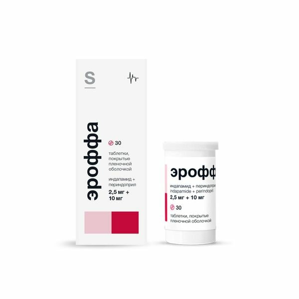 Эроффа таблетки п/о плен. 2,5мг+10мг 30шт