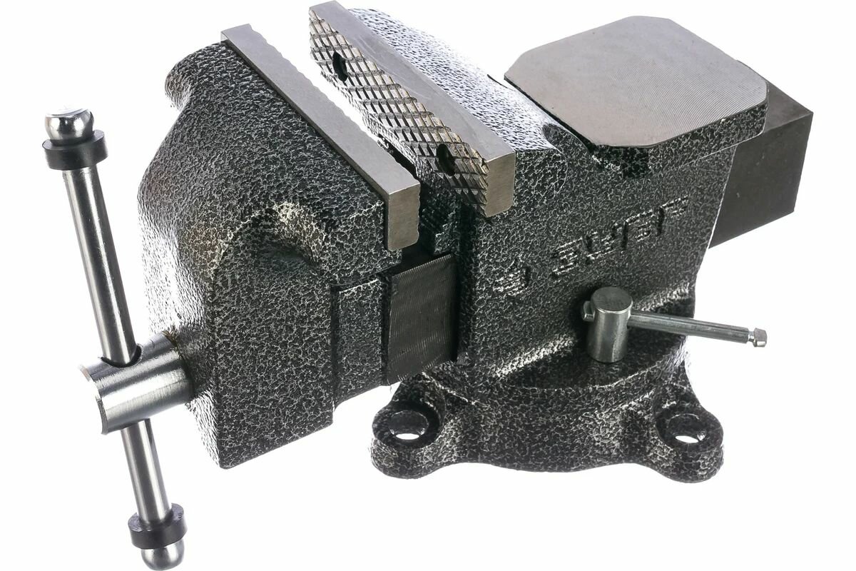 Тиски ЗУБР "мастер" слесарные поворотные, 100мм 3258-100