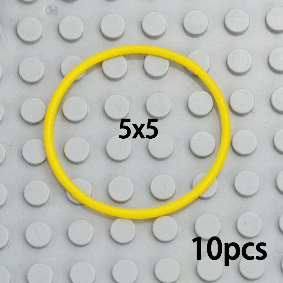 MOC высокотехнологичная резиновая лента 2x2 3x3 4x4 5x5 EV3, строительные блоки, 10 шт./лот, совместимые 85543 85544 кирпичи, детали, игрушки Leduo