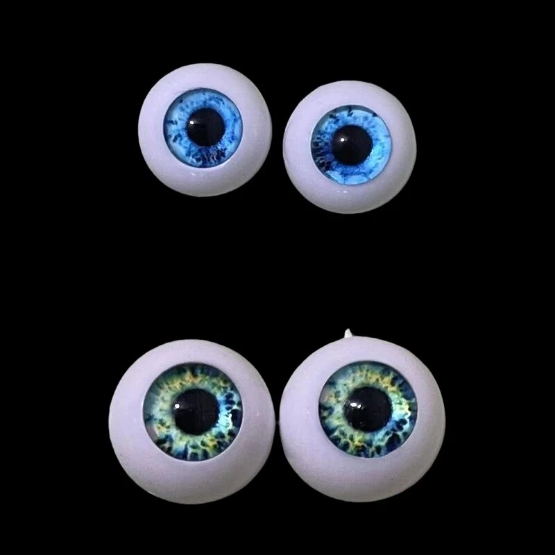 2 пары кукольных глаз акриловые 12 мм, Цвет: 2 Pairs Eyeball3